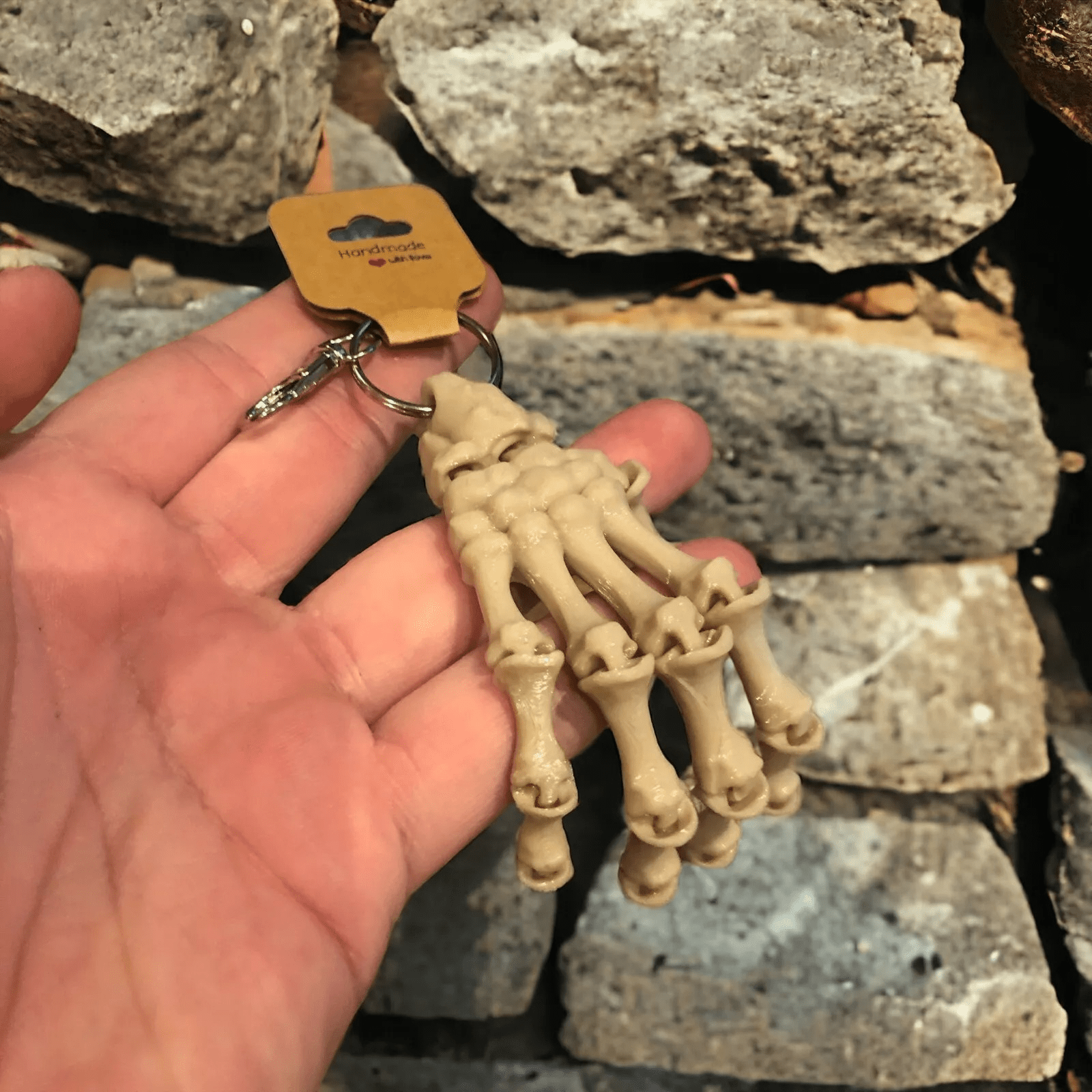Skeleton Hand Keychain - Articulated – StickEtch