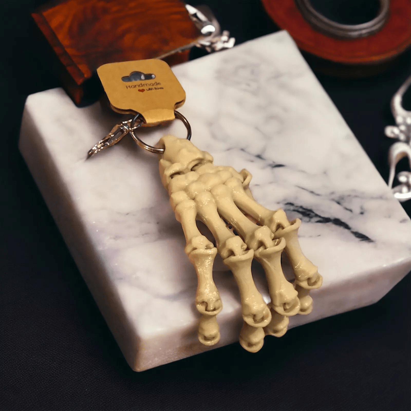 Skeleton Hand Keychain - Articulated – StickEtch